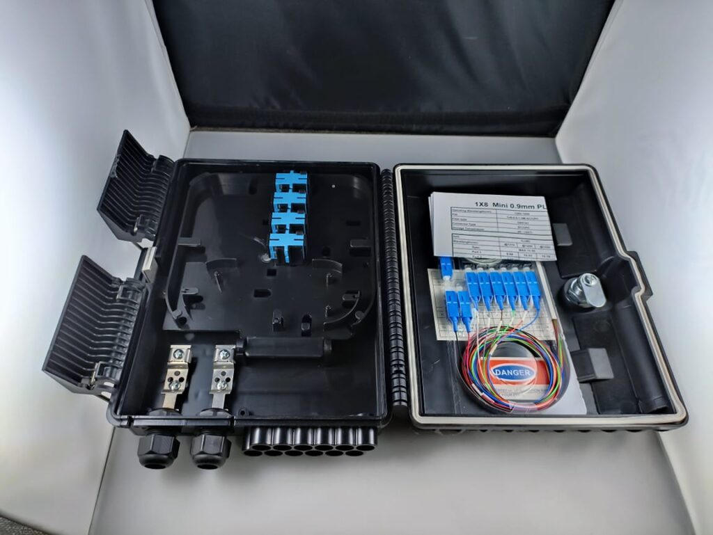 8 Core Fiber Box/ Nap Box with 1×8 plc splitter (Bundle) – I-Kaizen ...
